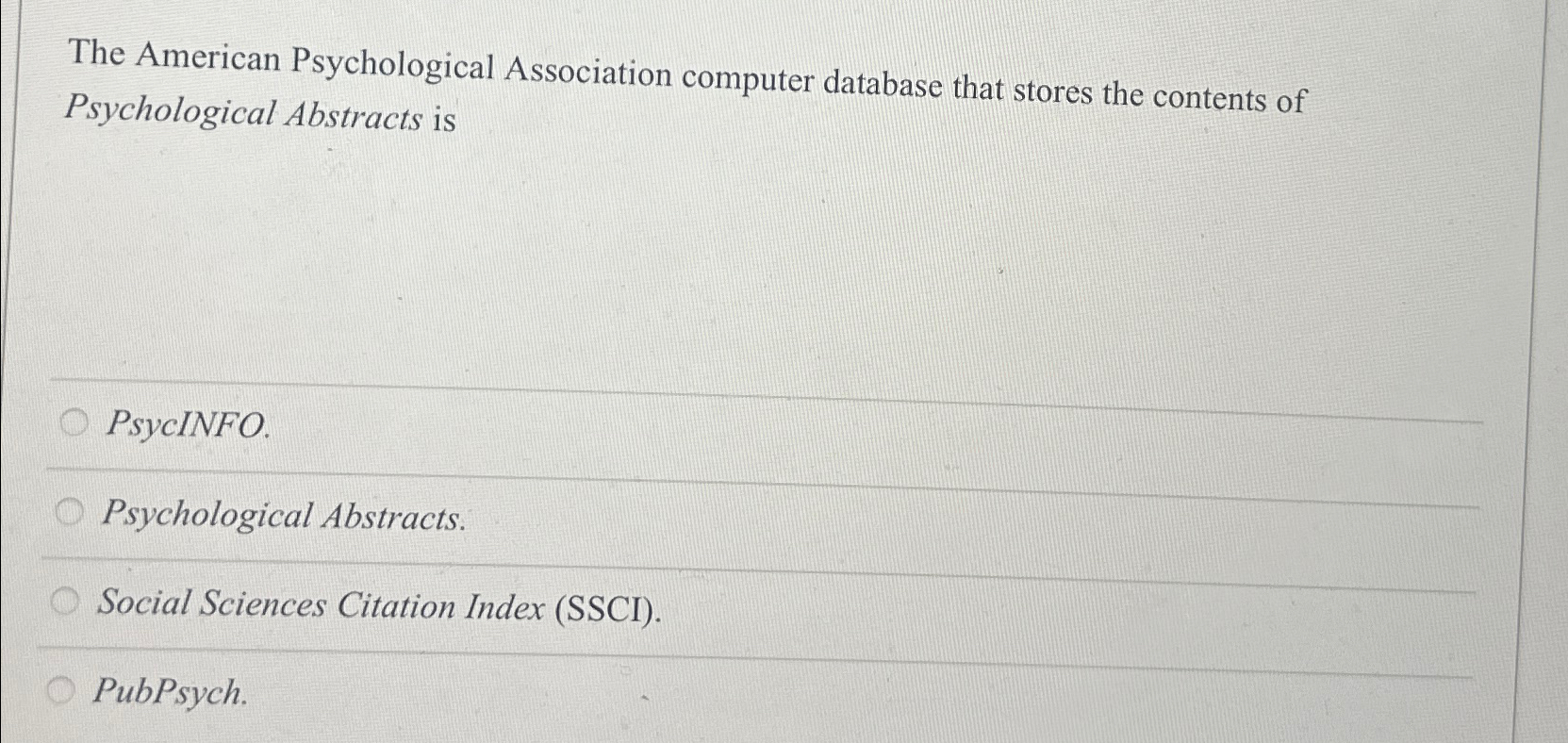 Solved The American Psychological Association computer | Chegg.com