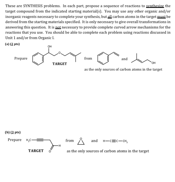 These are SYNTHESIS problems. In each part, propose a | Chegg.com