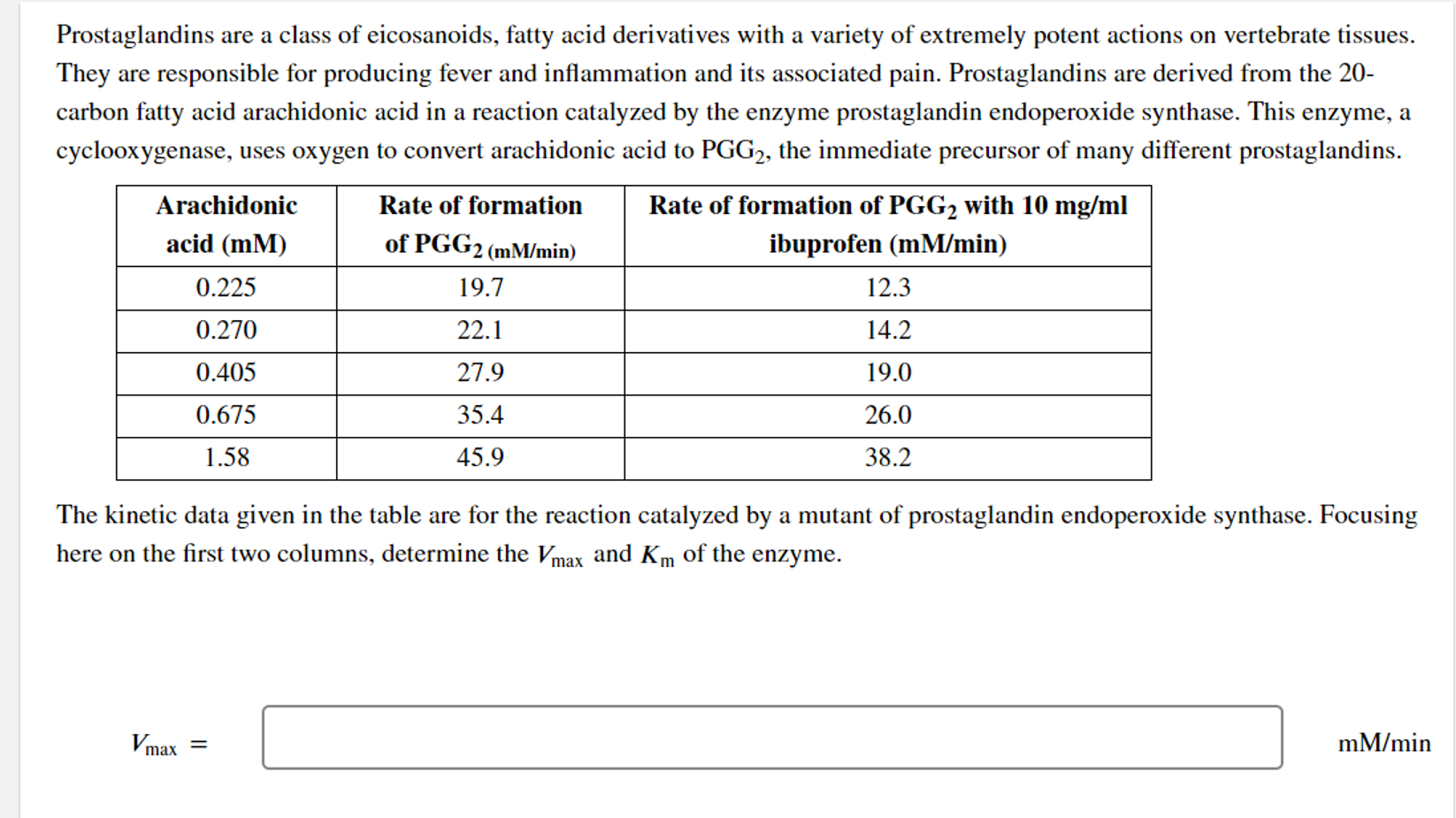 Solved Prostaglandins are a class of eicosanoids, fatty acid | Chegg.com