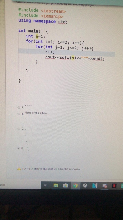 Solved Question Completion Status: #include using namespace | Chegg.com