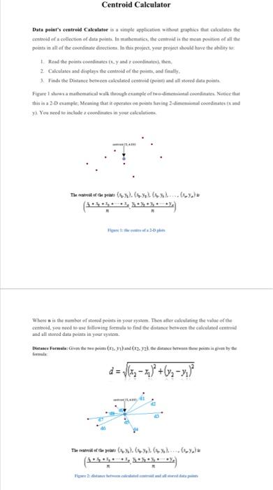 Solved Centroid Calculator Data Points Centroid Calculator 0630