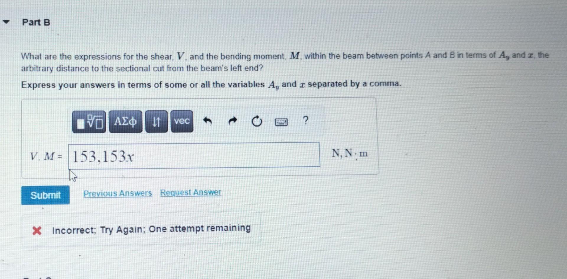 Solved Learning Goal: To create shear and bending-moment | Chegg.com