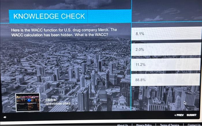 KNOWLEDGE CHECK Here is the WACC function for U.S. | Chegg.com
