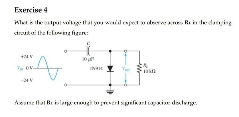 Solved What is the output voltage that you would expect to | Chegg.com