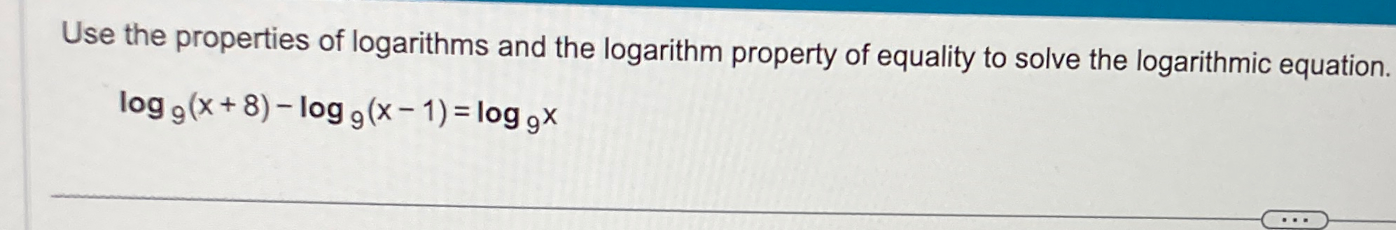 Solved Use the properties of logarithms and the logarithm | Chegg.com