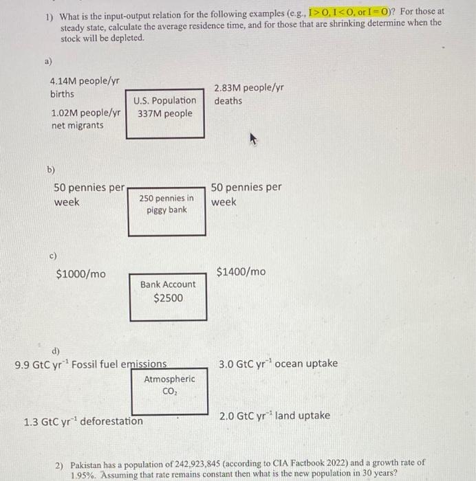 Solved 1 What Is The Input Output Relation For The 