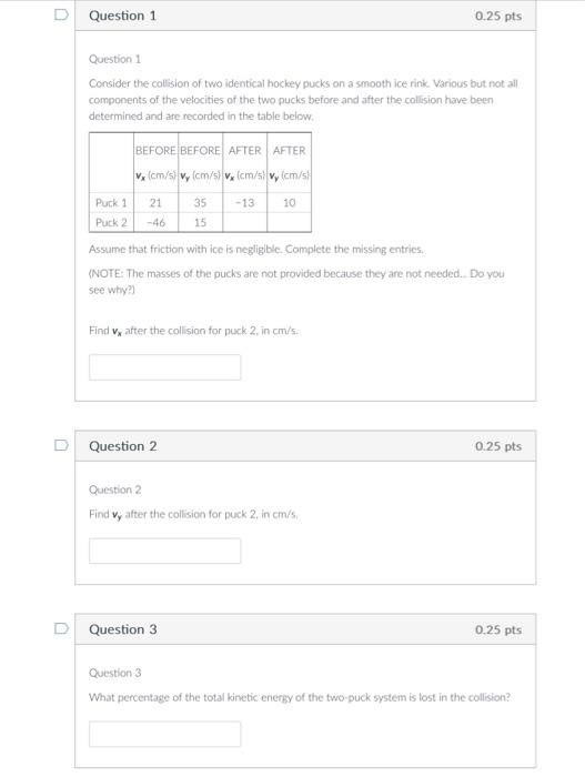 Solved Question 1 Consider the collision of two identical | Chegg.com
