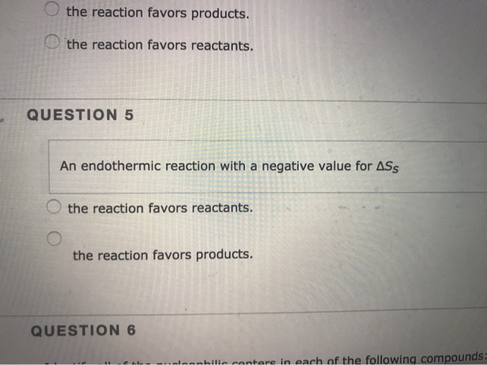 Solved the reaction favors products. the reaction favors | Chegg.com