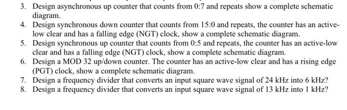 Solved 3. Design asynchronous up counter that counts from | Chegg.com