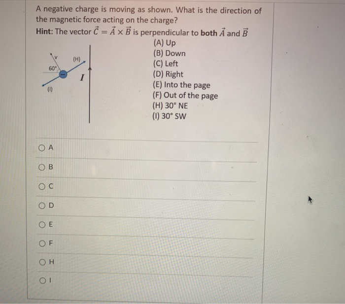 Solved What Is The Direction Of The Net Magnetic Force On