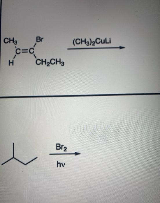Solved (CH3)2CuLi | Chegg.com