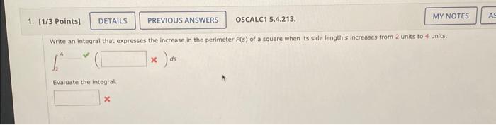 Solved Write an integral that expresses the increase in the | Chegg.com