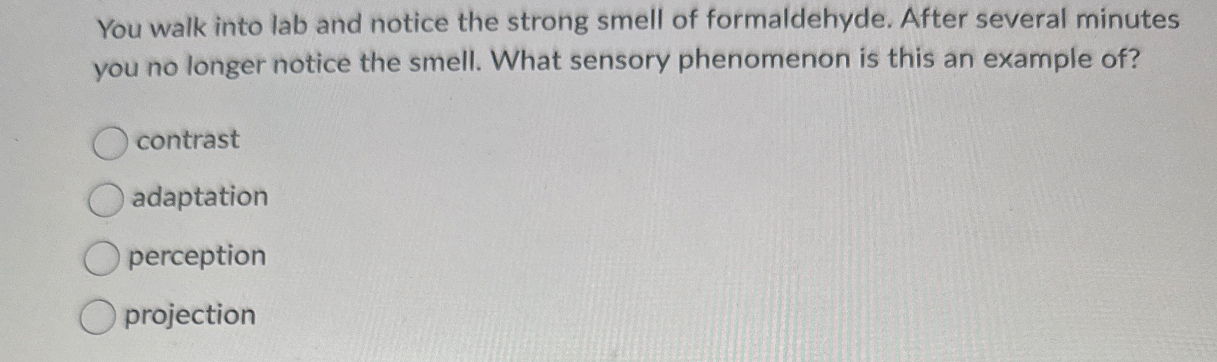 Solved You walk into lab and notice the strong smell of | Chegg.com
