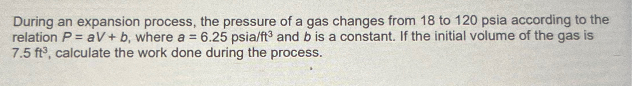 Solved During an expansion process, the pressure of a gas | Chegg.com