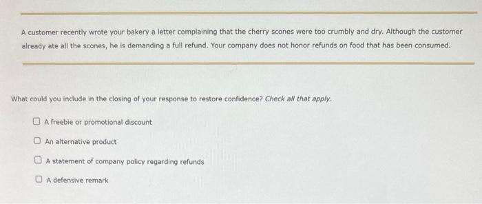 3. Composing Effective Negative Messages While it may | Chegg.com