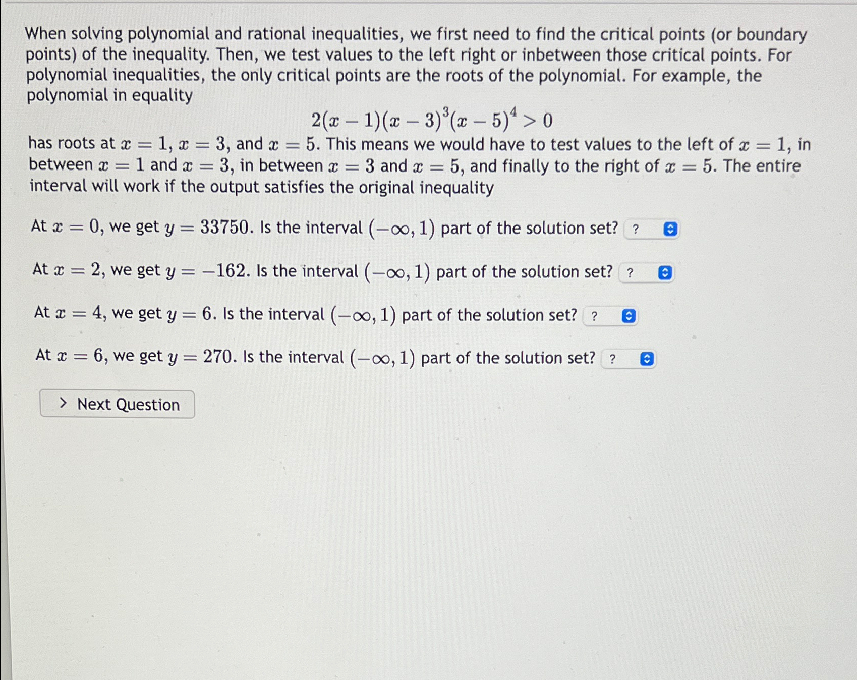 Solved When solving polynomial and rational inequalities, we | Chegg.com