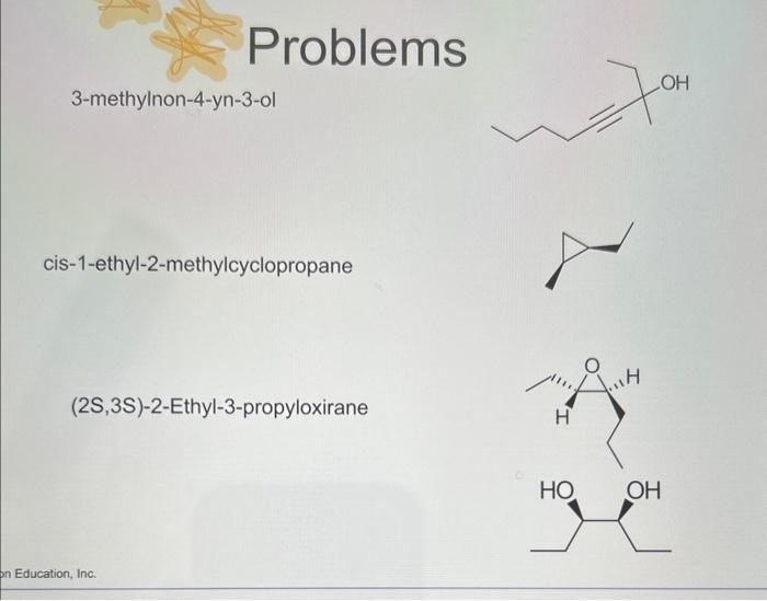 3-methylnon-4-yn-3-ol | Chegg.com