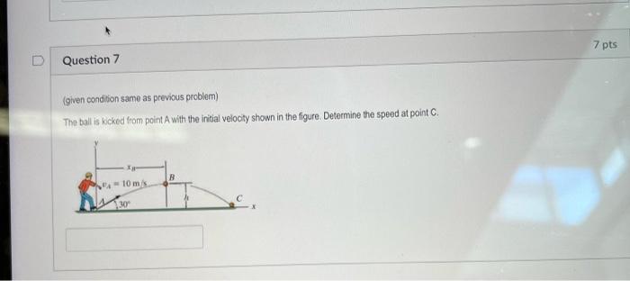 Solved (next 3 problems have same given conditions) The ball | Chegg.com