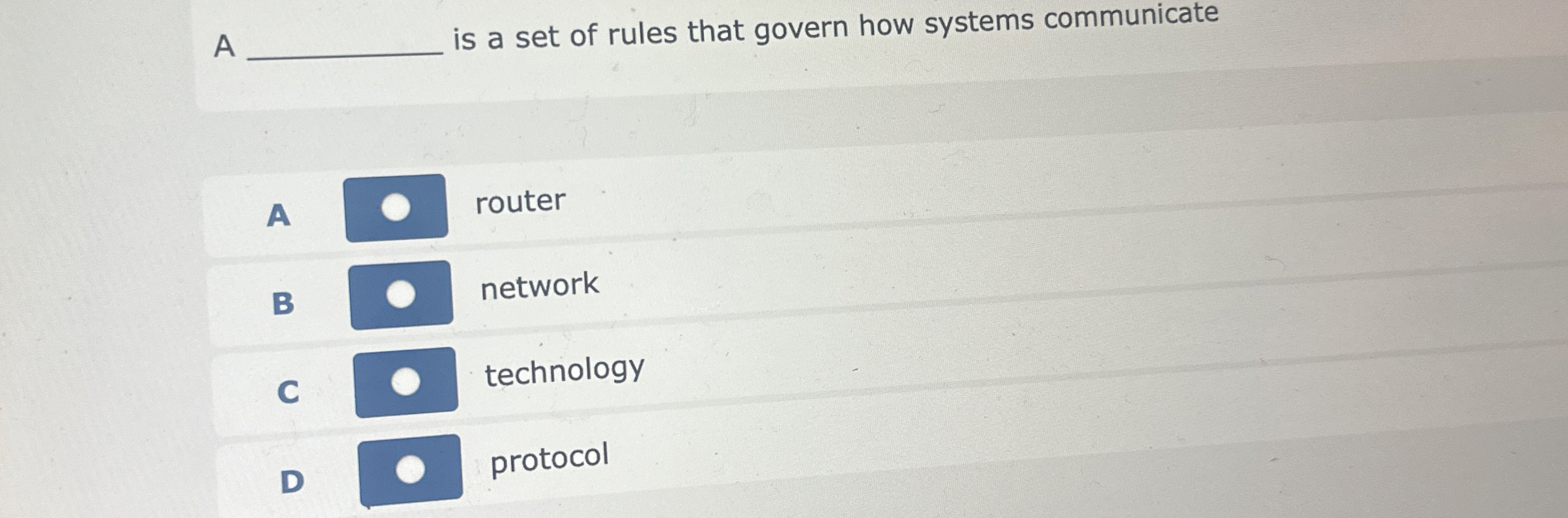 Solved A q, ﻿is a set of rules that govern how systems | Chegg.com