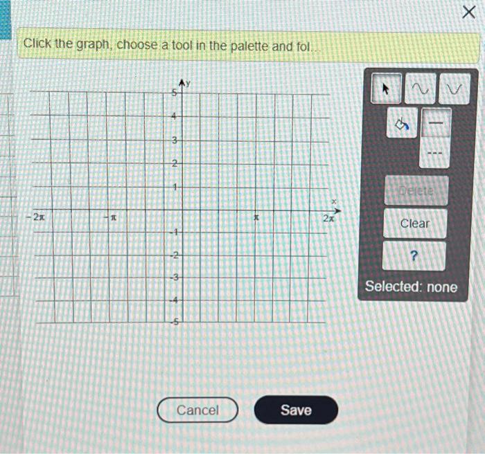 Solved Graph the following function. y=cos(x−10π) Use the | Chegg.com