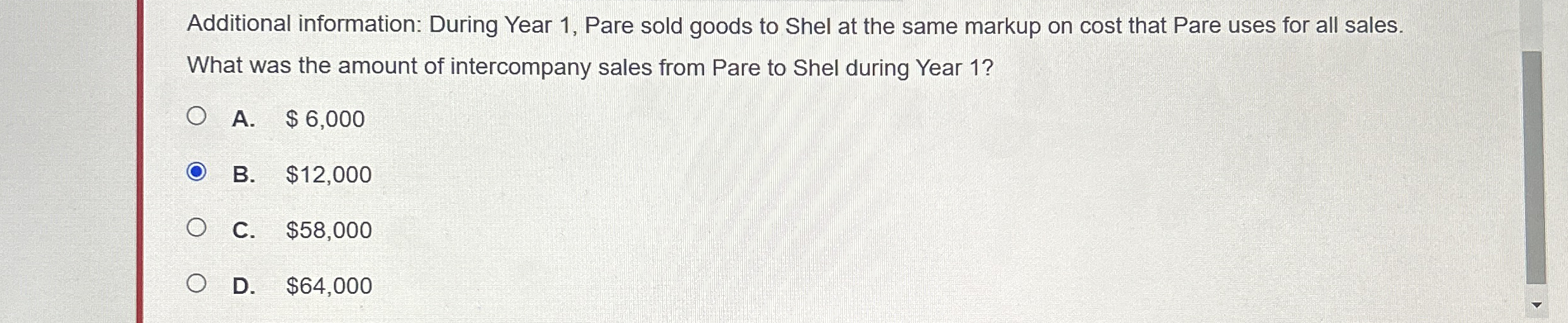 Solved Additional information: During Year 1, ﻿Pare sold | Chegg.com