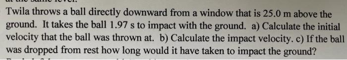 Solved UAM Exercises Y- Direction neglect air resistance | Chegg.com
