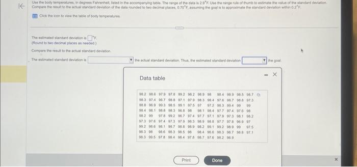 Clok the kom to videw the tutile of tody lemperatires | Chegg.com