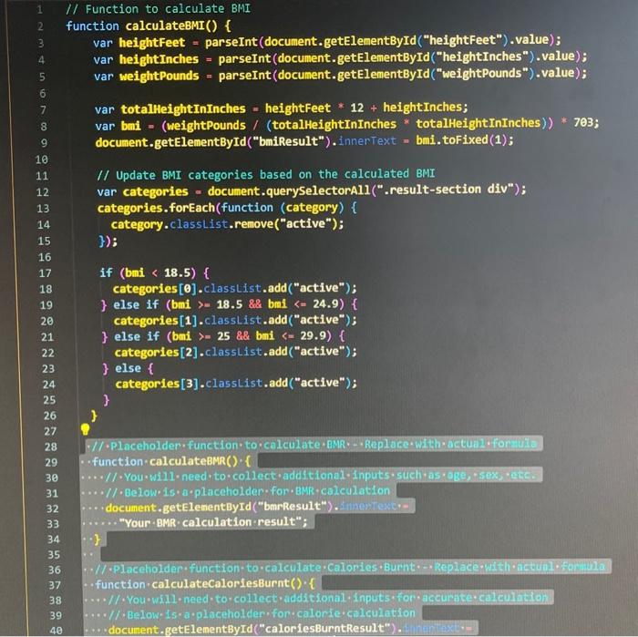 Solved attached is my code i need the two section added | Chegg.com