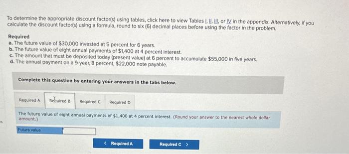 Solved calculate the discount factor(s) using a formula, | Chegg.com