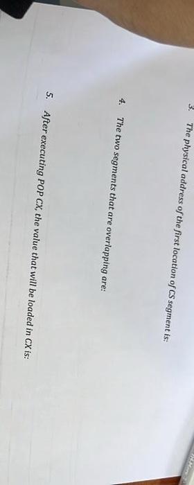 Solved Based on the content of the registers of 8088 | Chegg.com