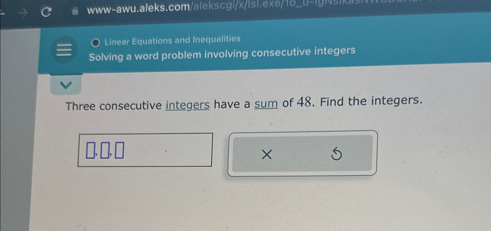 Solved Linear Equations and InequalitiesSolving a word | Chegg.com