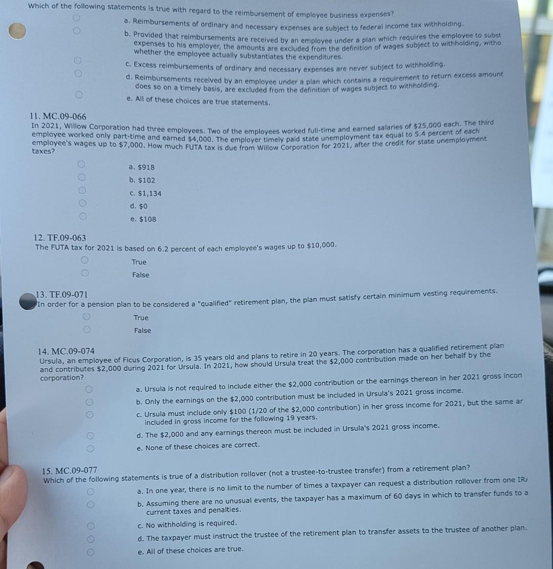 Solved Which of the following statements is true with regard | Chegg.com