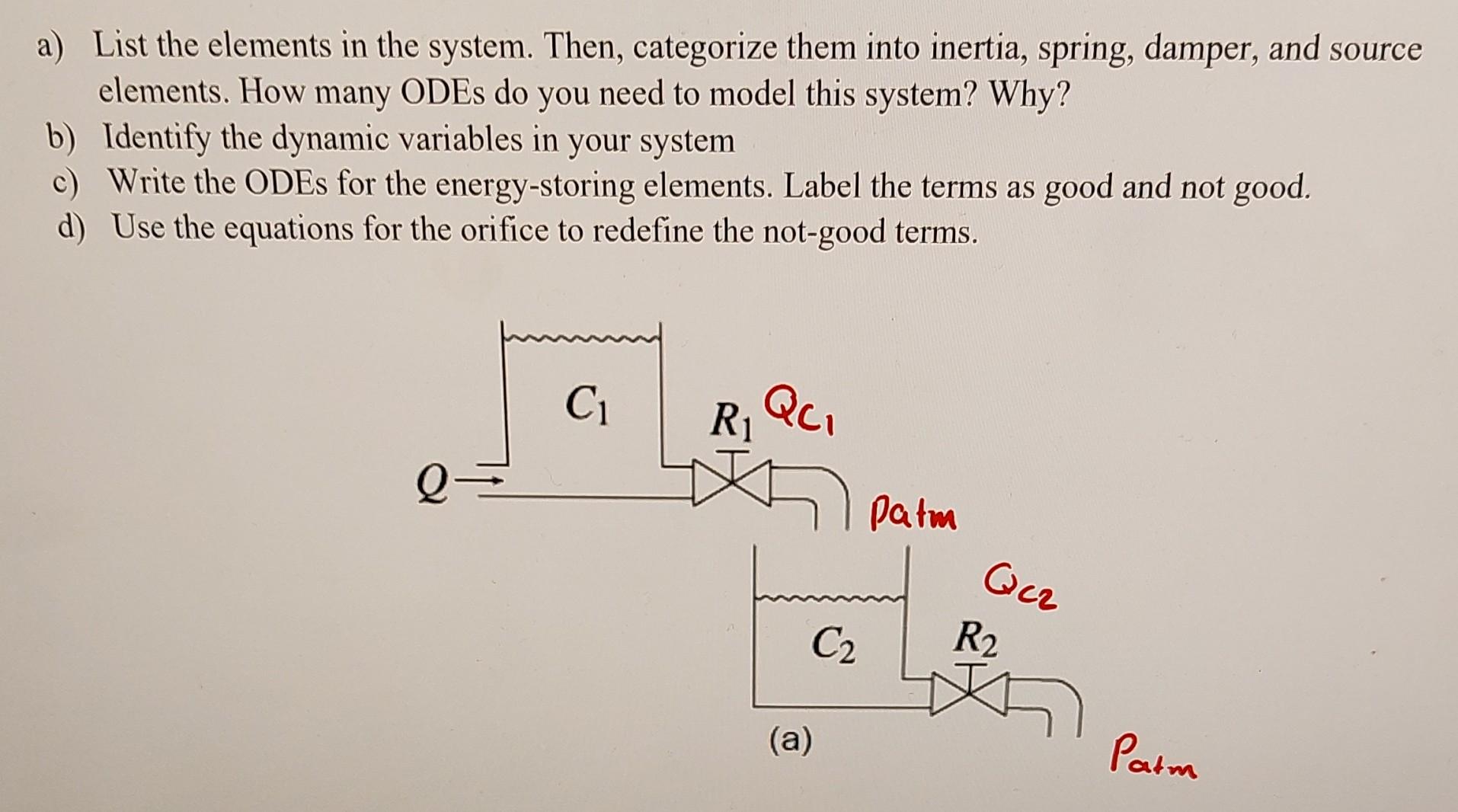 Solved a) List the elements in the system. Then, categorize | Chegg.com