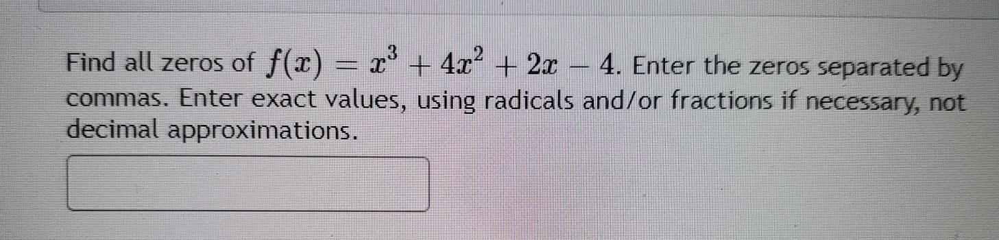 Solved + + – commas. Enter exact values, using radicals | Chegg.com