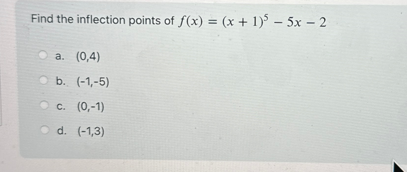 Solved Find the inflection points of | Chegg.com