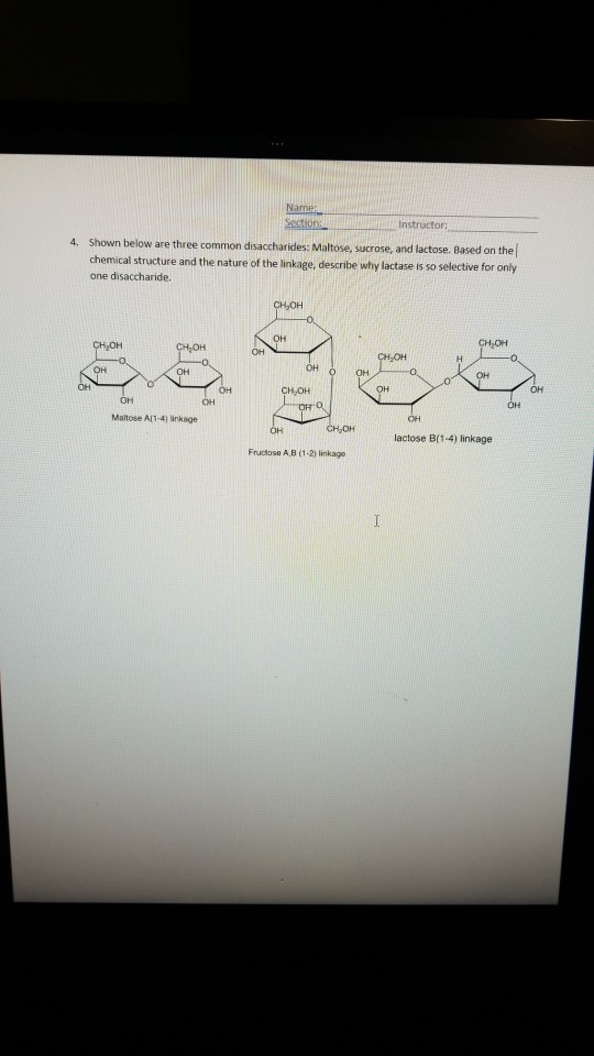 Solved Name: Section: Instructor: Pre-Lab Questions Define | Chegg.com