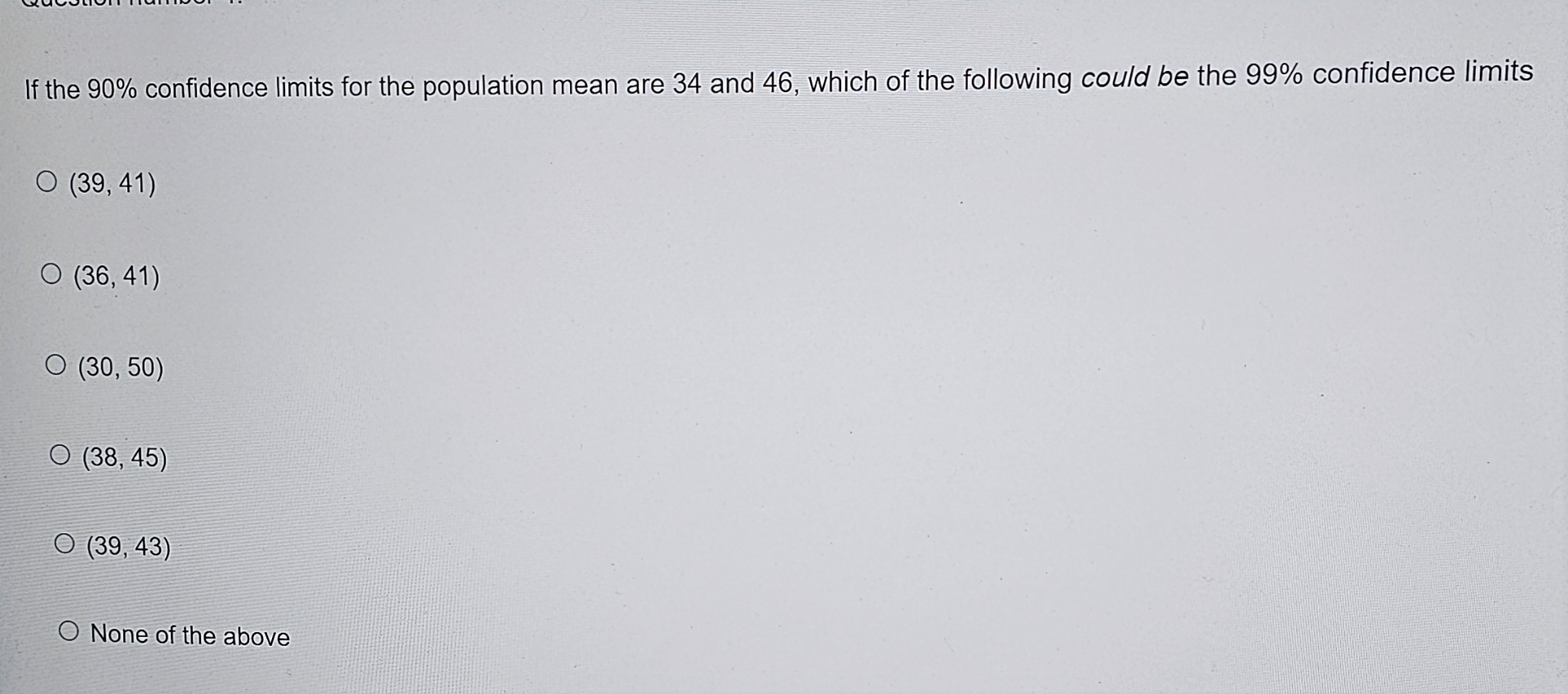 Solved If The 90 ﻿confidence Limits For The Population Mean 7131