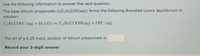 Solved Use the following information to answer the next | Chegg.com