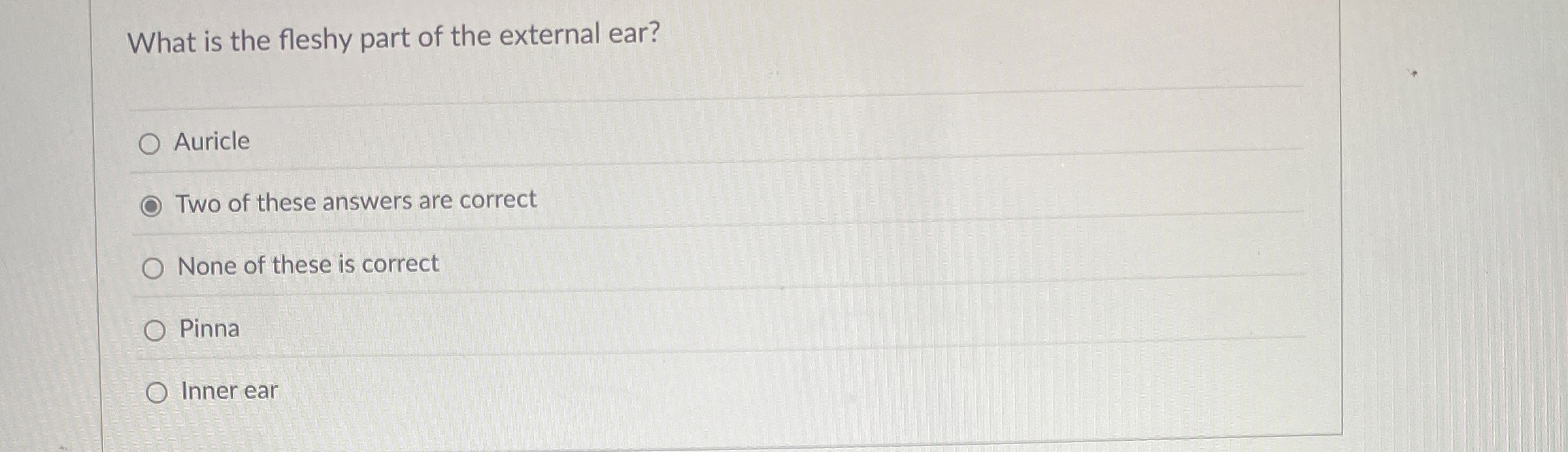 Solved What is the fleshy part of the external | Chegg.com