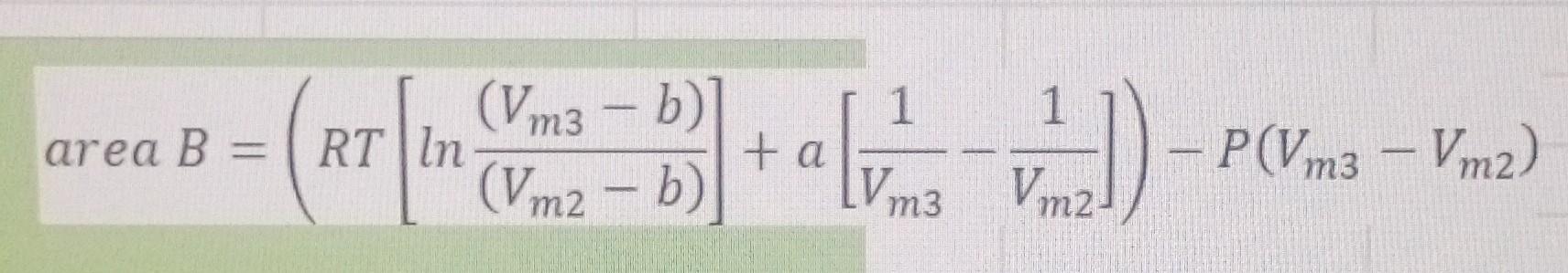 Solved From the Van der Waals equation, show this equation | Chegg.com