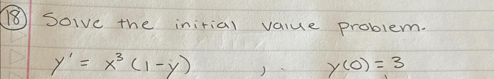 (18) ﻿Solve the initial value | Chegg.com