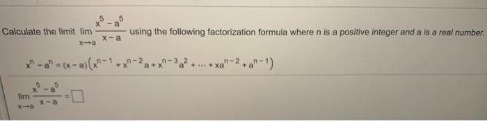 Solved Calculate The Limit Lim Using The Following