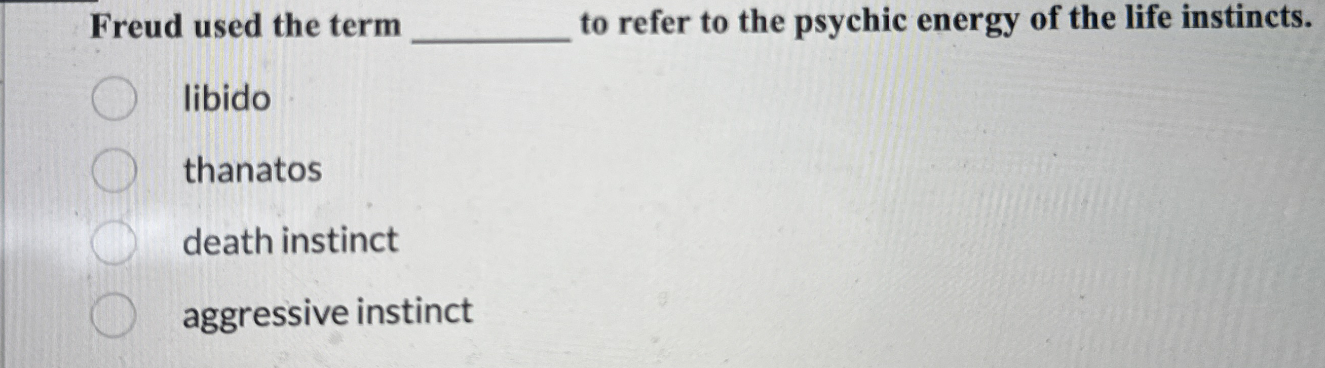 Solved Freud used the term q, ﻿to refer to the psychic | Chegg.com