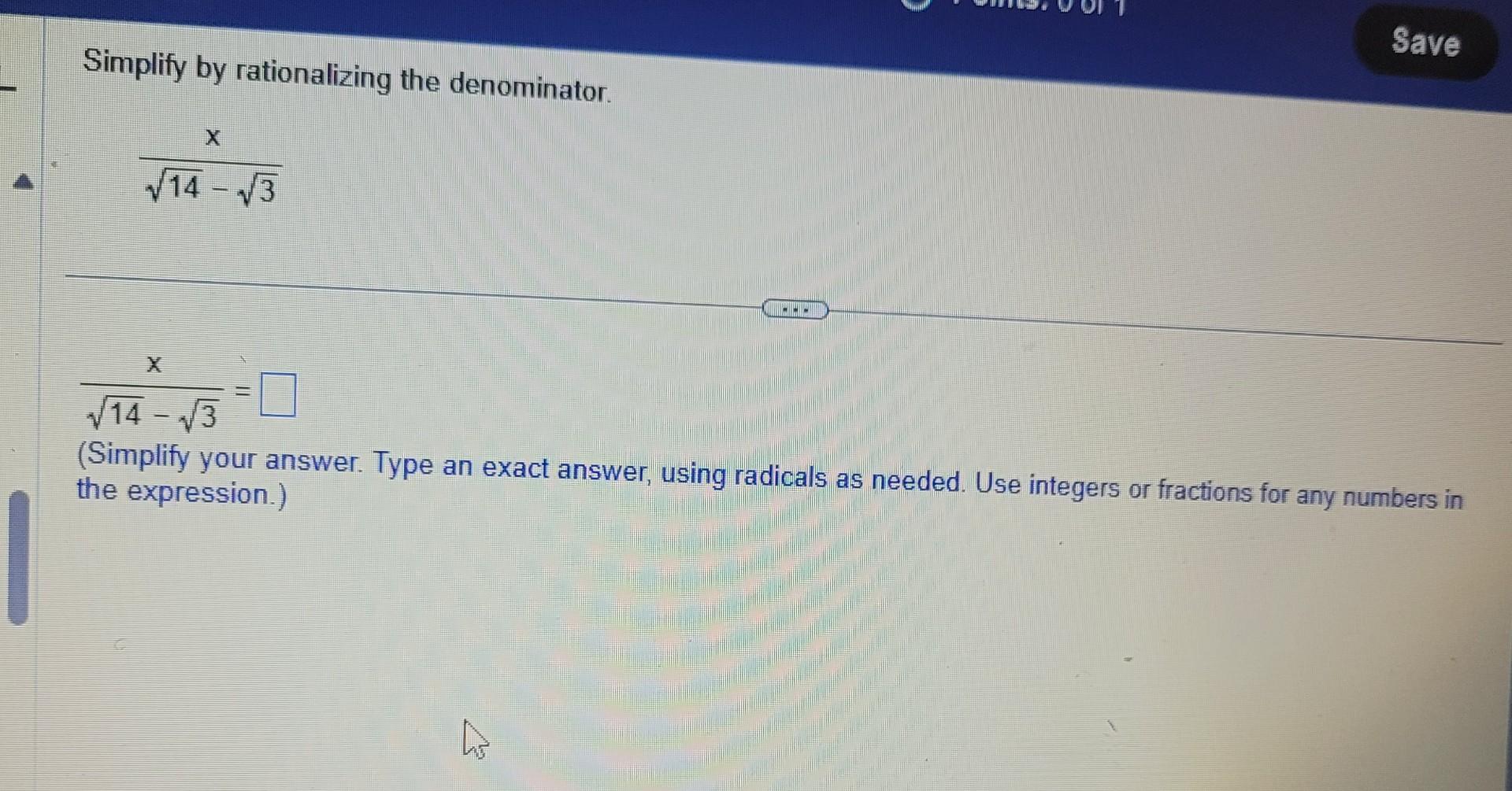 Solved Simplify by rationalizing the denominator 13−2x | Chegg.com
