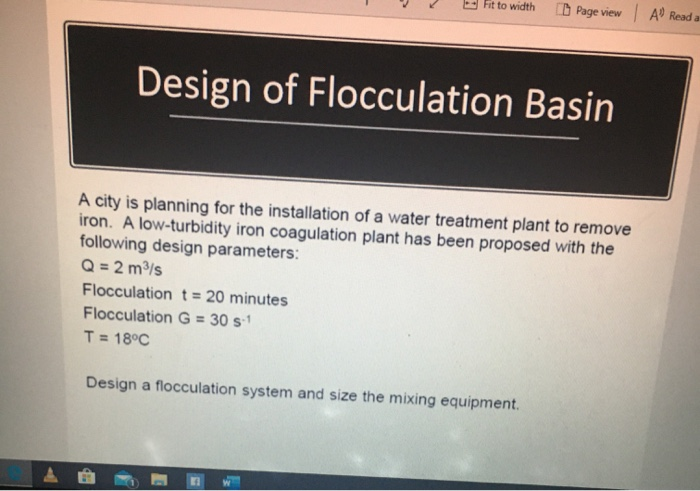 Solved Fit to width Page view | A Read a Design of | Chegg.com