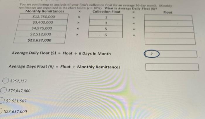 Solved You are conducting an analysis of your firm | Chegg.com