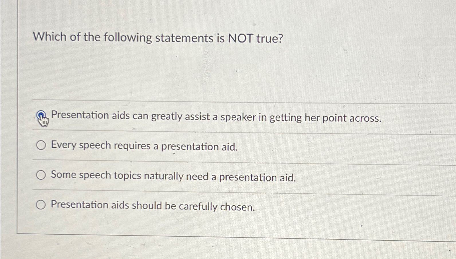 Solved Which of the following statements is NOT | Chegg.com