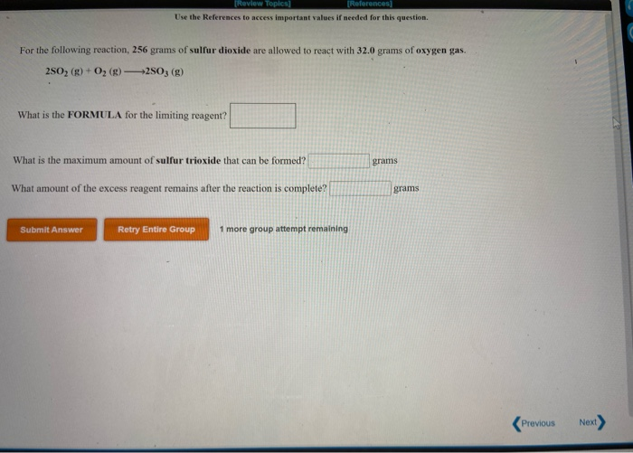 Solved (Review Topics] (References Use the References to | Chegg.com