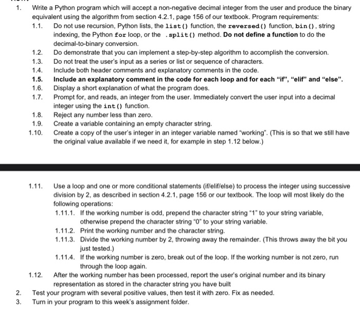 Solved 1.2. Write a Python program which will accept a | Chegg.com