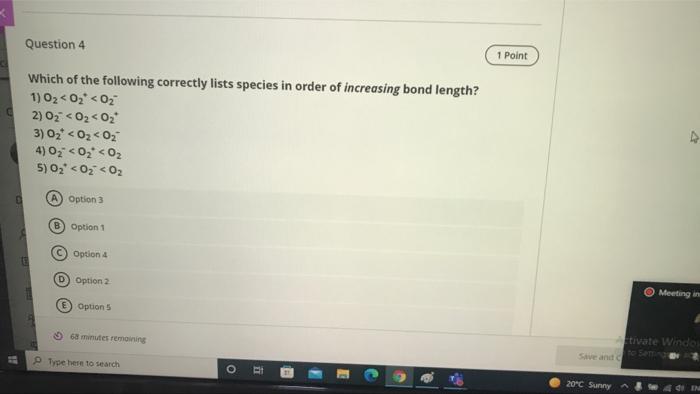 Solved Question 4 1 Point Which of the following correctly | Chegg.com